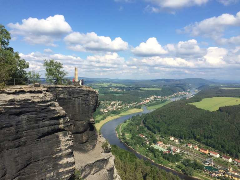 Lilienstein Summit and Viewpoint: Wanderungen und Rundwege | komoot