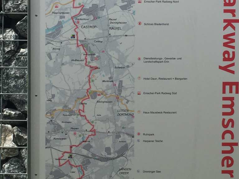 Schnittstelle übergang neuer Radweg Parkway Emscher Ruhr - Cycle Routes ...