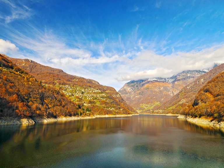 Staumauer von Verzasca: Wanderungen und Rundwege | komoot