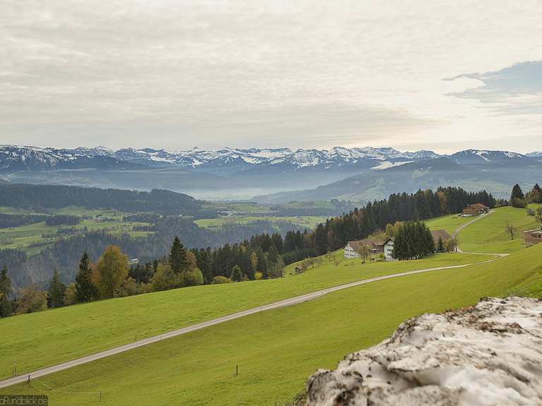 View of Sulzberg and the Bregenzerwald Road Cycle Routes and Map | Komoot