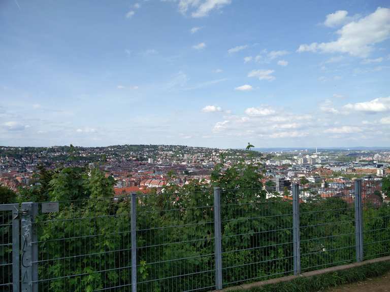 View of Stuttgart-West from Hasenbergsteige - Cycle Routes and Map | Komoot