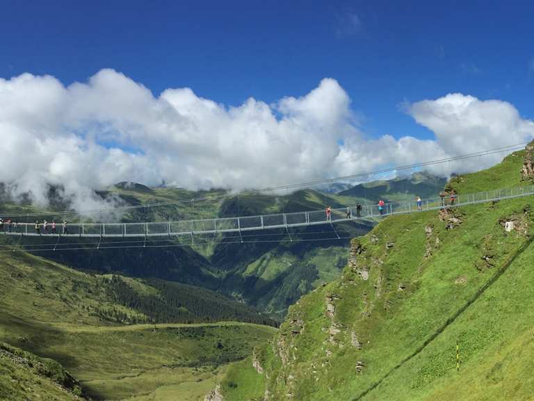 Hängebrücke am Stubnerkogel – Stubnerkogel-Gipfel Rondje vanuit Bad ...