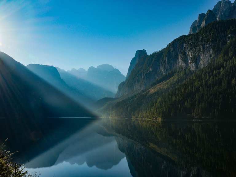 Dachsteinblick am Gosausee – Vorderer Gosausee Runde von Gappen | hike ...