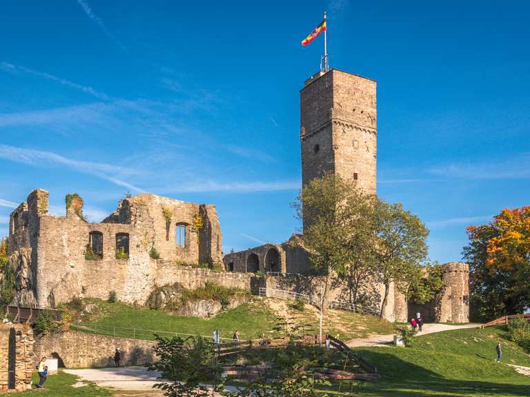 Burg Falkenstein – Burgruine Königstein Itinerario ad anello da ...