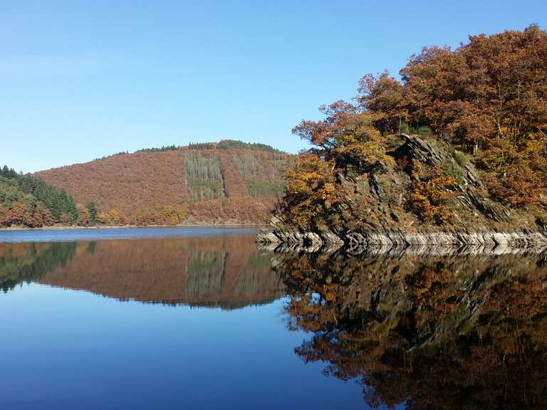 Blick auf den Rursee: Wanderungen und Rundwege | komoot