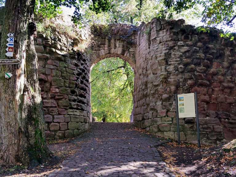 Reichsburg Kyffhausen mit dem Kyffhäuserdenkmal Routes for Walking and ...