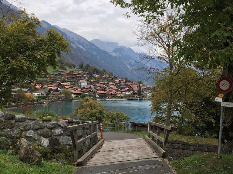 Hängebrücke Ebligen – Brunnen mit Trinkwasser Runde von Brienz West ...