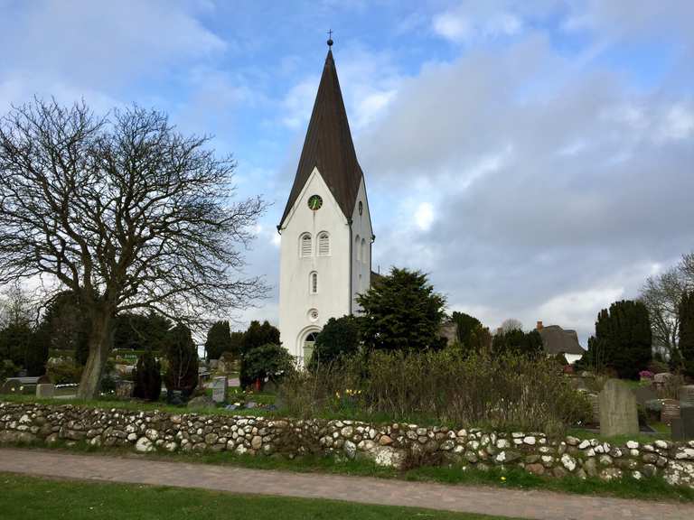 St.Clemens-Kirche in Nebel auf Amrum Routes for Walking and Hiking | Komoot