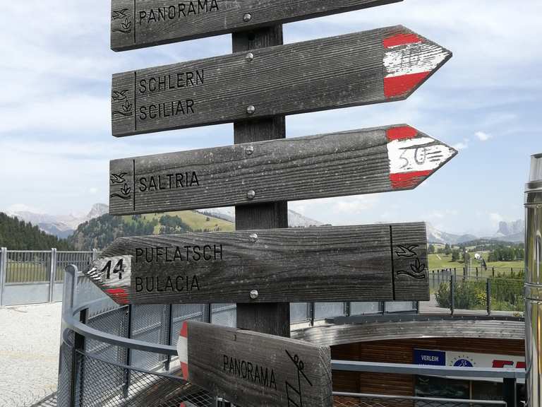 Bergstation der Seiser Alm Bahn: Wanderungen und Rundwege | komoot