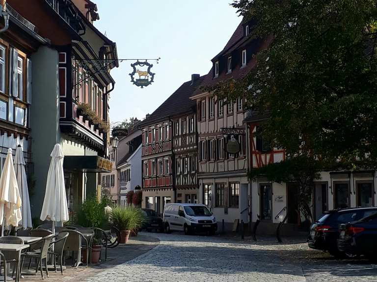 Neckarbrücke mit Blick nach Ladenburg - Cycle Routes and Map | Komoot