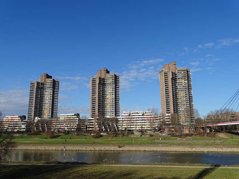 High-rise buildings on the Neckar promenade, Mannheim - Baden ...