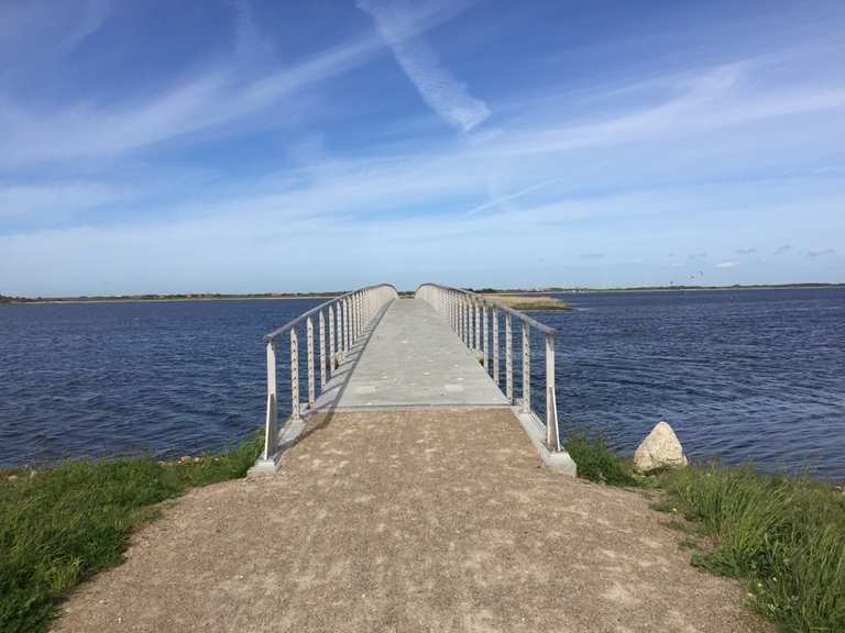 Bagges Dæmning - Radweg über den Fjord - Ringkøbing-Skjern, Denmark ...