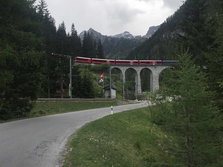 World Heritage Albula Railway Road Cycle Routes and Map | Komoot