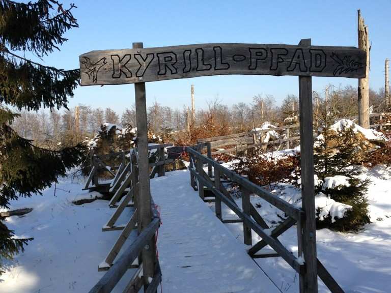 Eingang zum Kyrill-Pfad wandelroutes en hikes | Komoot