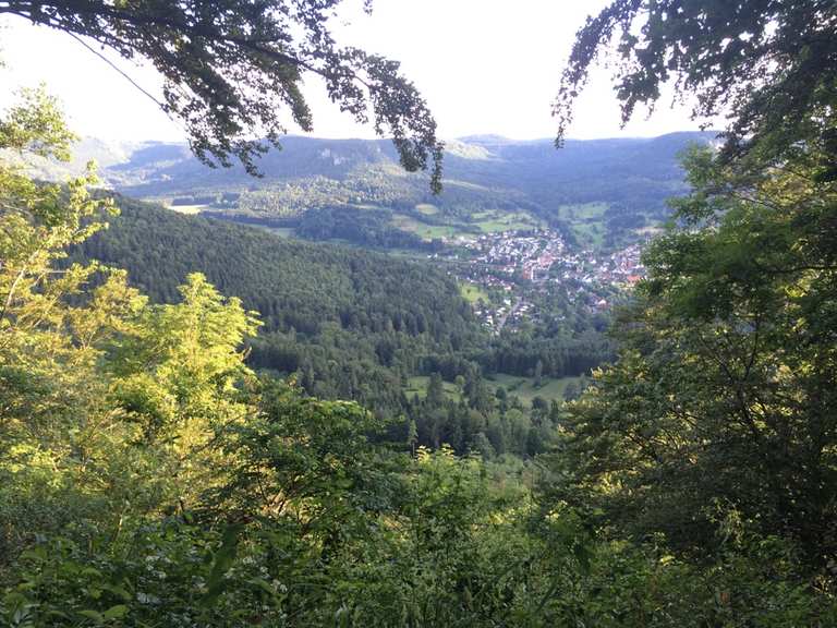 Blick Richtung Laufen an der Eyach: Wanderungen und Rundwege | komoot