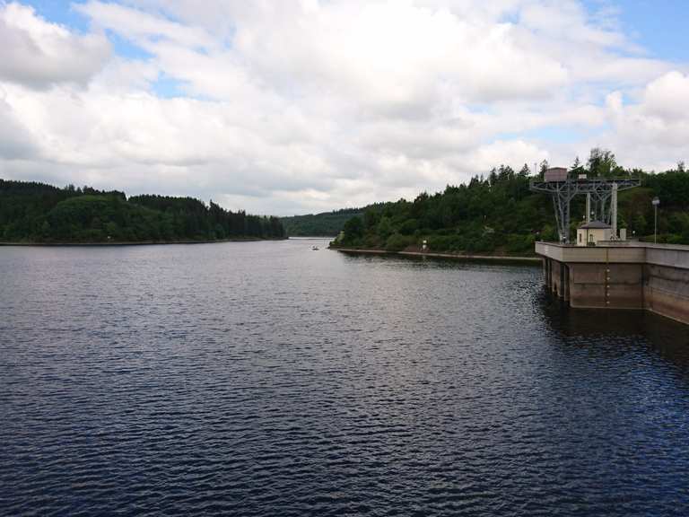 Staumauer Bleiloch-Talsperre: Wanderungen und Rundwege | komoot