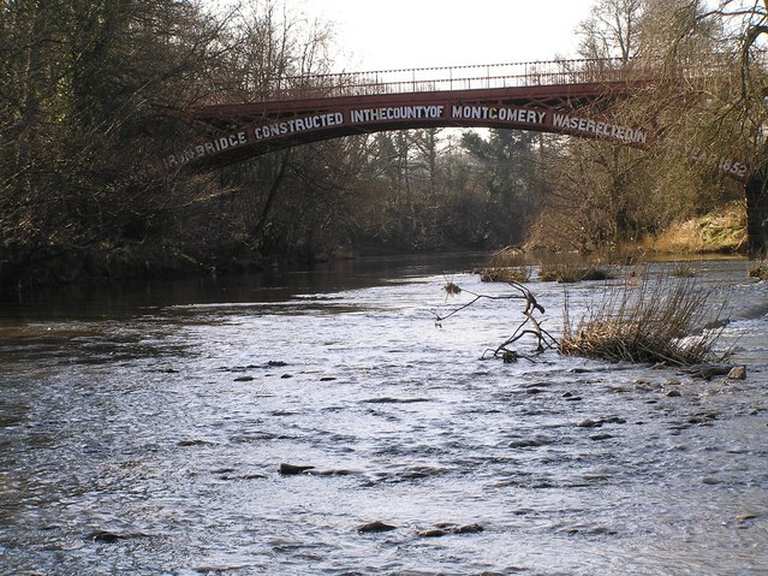 Abermule iron bridge: Mountainbike-Touren und -Trails | komoot
