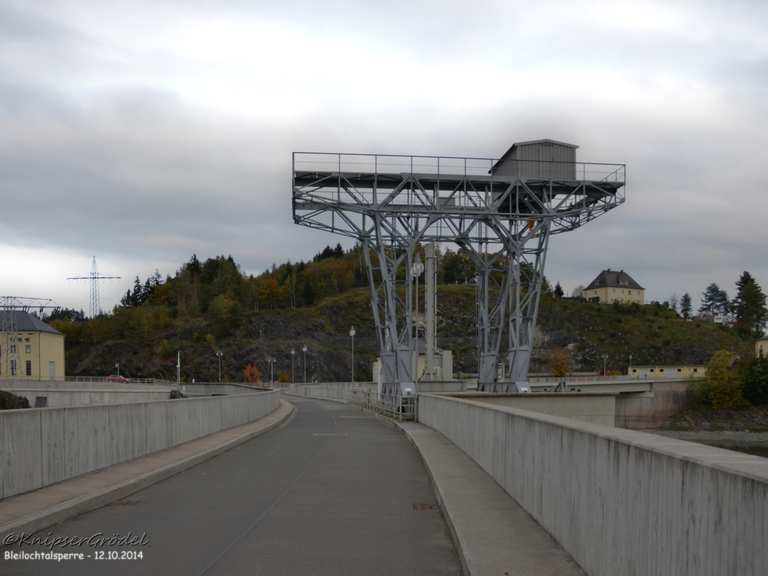 Staumauer Bleiloch-Talsperre: Wanderungen und Rundwege | komoot