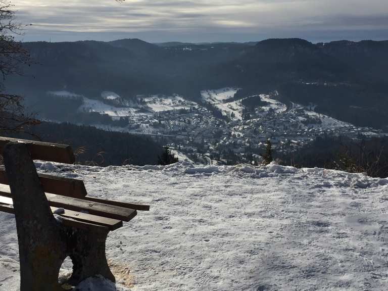 Blick Richtung Laufen an der Eyach: Wanderungen und Rundwege | komoot