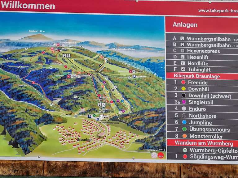 Bikepark Braunlage am Wurmberg: Mountainbike-Touren und -Trails | komoot