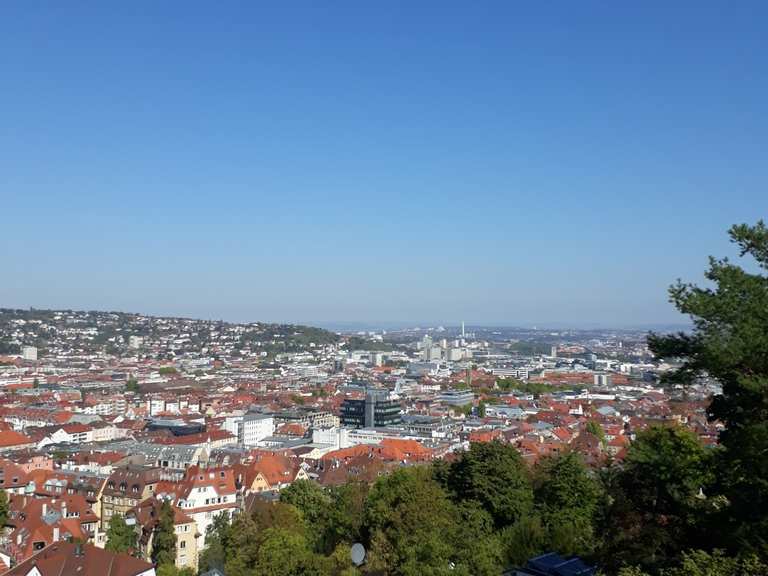 View of Stuttgart-West from Hasenbergsteige - Cycle Routes and Map | Komoot