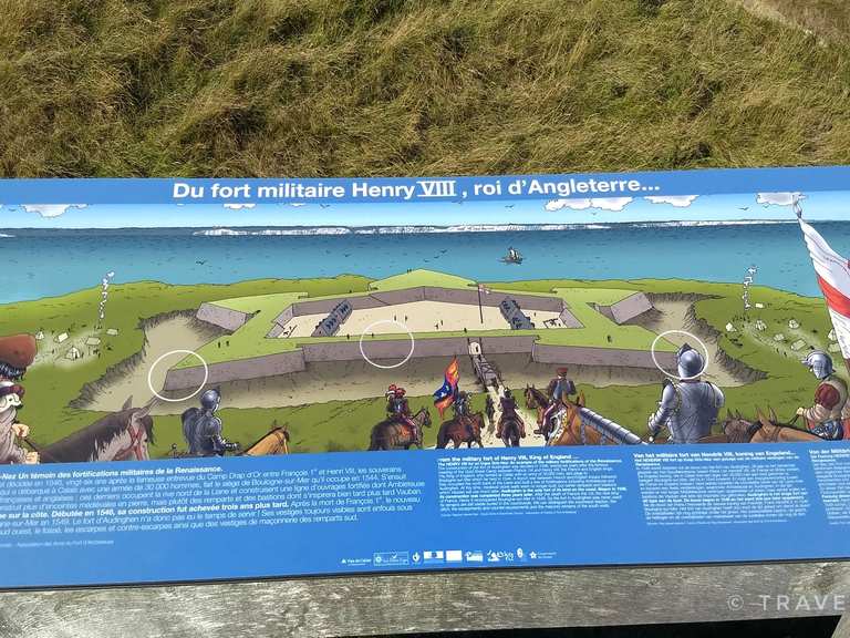 Fort Henry VIII 🏰 vista Baie de Deux Caps, Cap Gris-Nez - Itinéraires ...