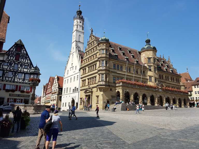 Marktplatz von Rothenburg ob der Tauber: Wanderungen und Rundwege | komoot
