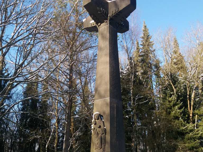 Prüm Explosion Crater and Memorial Cross on Kalvarienberg Routes for ...