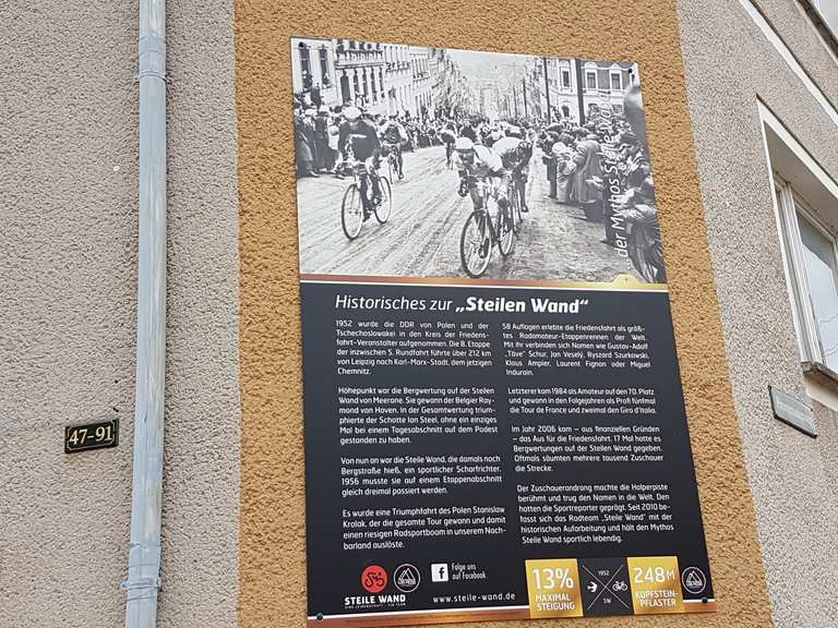 Steile Wand Meerane - Road Cycle Routes and Map | Komoot