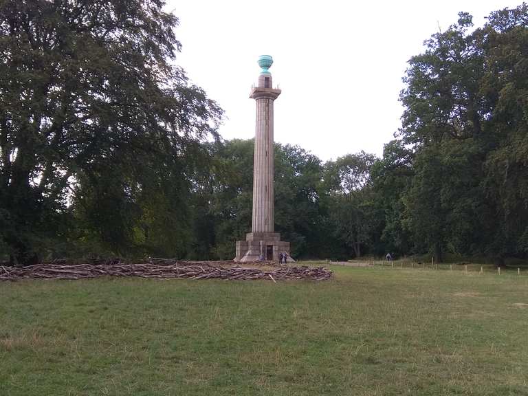 Bridgewater Monument at Ashridge Estate. Routes for Walking and Hiking ...