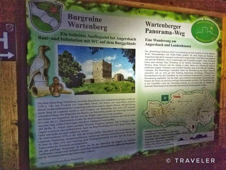 Blick zur Burgruine Wartenberg - Cycle Routes and Map | Komoot