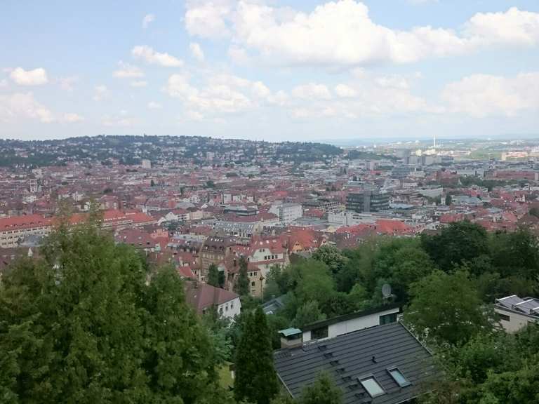 View of Stuttgart-West from Hasenbergsteige - Cycle Routes and Map | Komoot