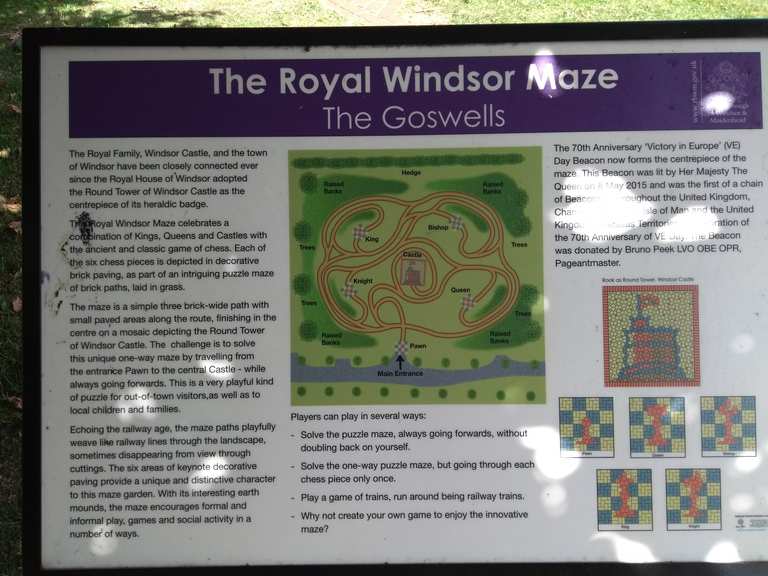 The Royal Windsor Maze, Goswell's Park: Wanderungen und Rundwege | komoot