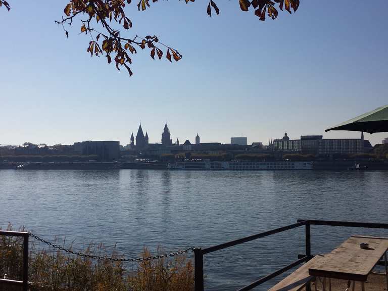 Neues Rheinufer mit Blick auf Mainz Cycle Routes and Map | Komoot