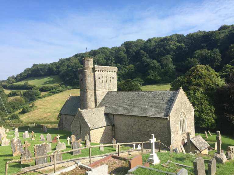 St Winifred's Church, Branscombe fietsroutes en kaart | Komoot