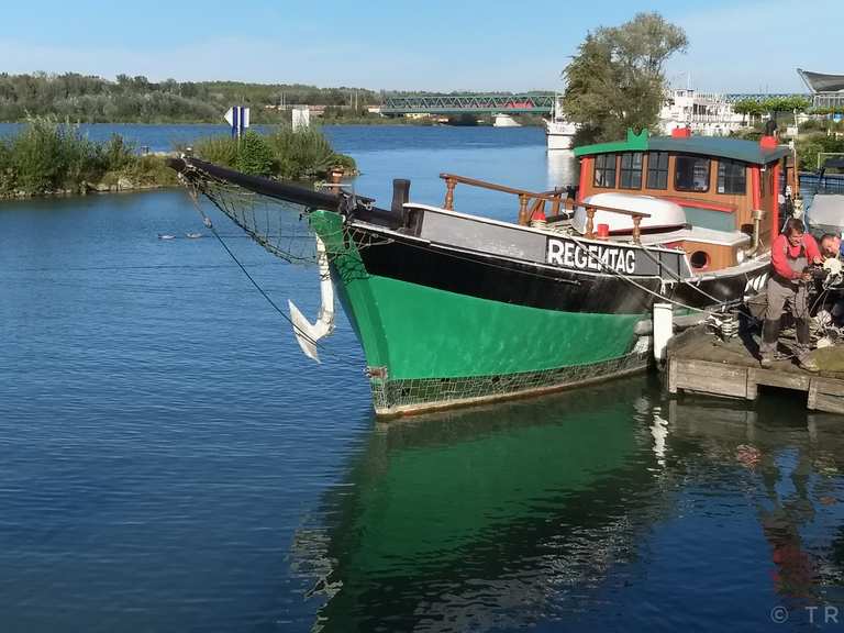 Hundertwasser Schiff 'Regentag' 🛥️ Tulln Hafen : Radtouren und Radwege ...