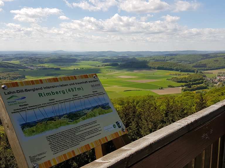 Aussichtsturm Rimbergturm auf dem Rimberg: Wanderungen und Rundwege ...