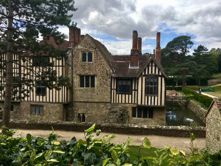 Ightham Mote is a medieval moated manor house Road Cycle Routes and Map ...