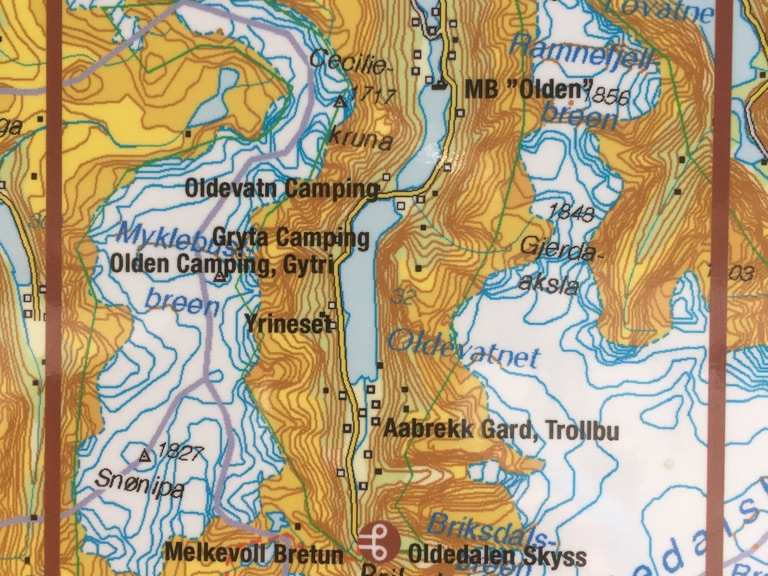 Briksdalsbreen (Briksdal glacier) wandelroutes en hikes | Komoot