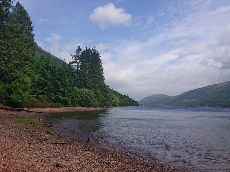 Wild Campsite and View of Loch Lochy Routes for Walking and Hiking | Komoot