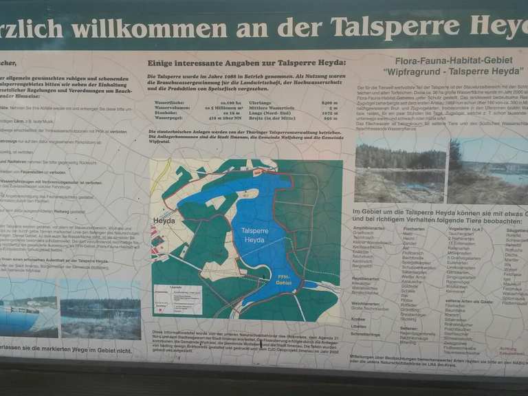 Talsperre Heyda - Cycle Routes and Map | Komoot