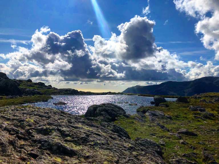 Angle Tarn, Scafell Pike & Bowfell loop from Great Langdale — Lake ...