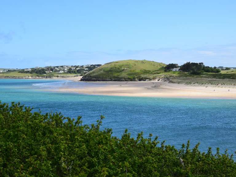 La piste du Camel et la boucle de Padstow depuis Little Petherick ...