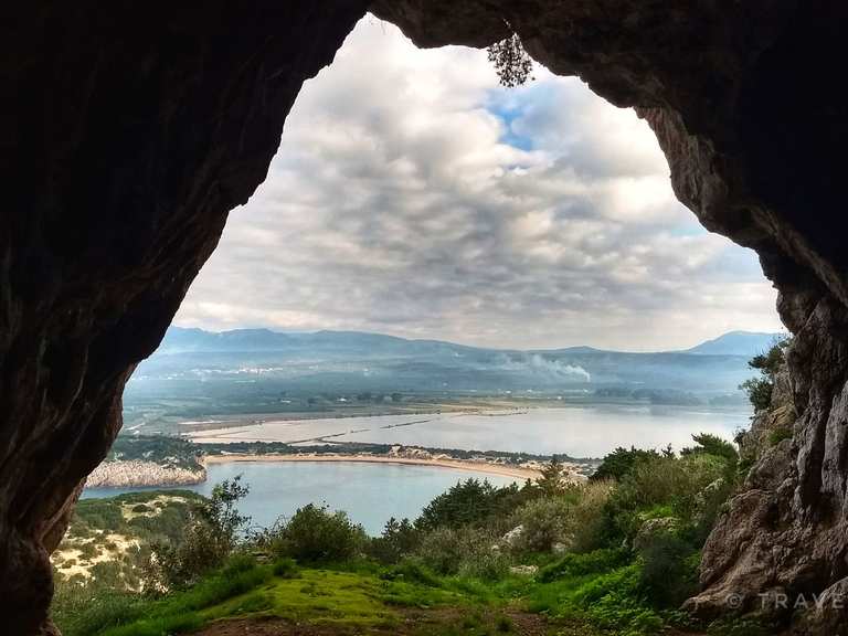 Nestor's Cave ⛰️🗿 below old Navarino castle Routes for Walking and ...