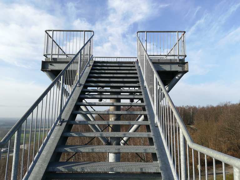 Aussichtsplattform „Himmelstreppe“ auf der Millicher Halde: Wanderungen ...