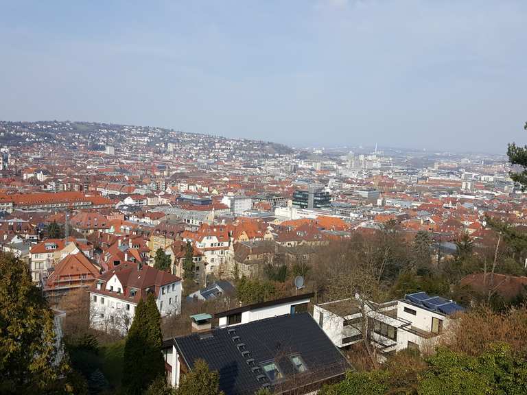 Tolle Aussicht über Stuttgart, Hasenbergsteige - Cycle Routes and Map ...