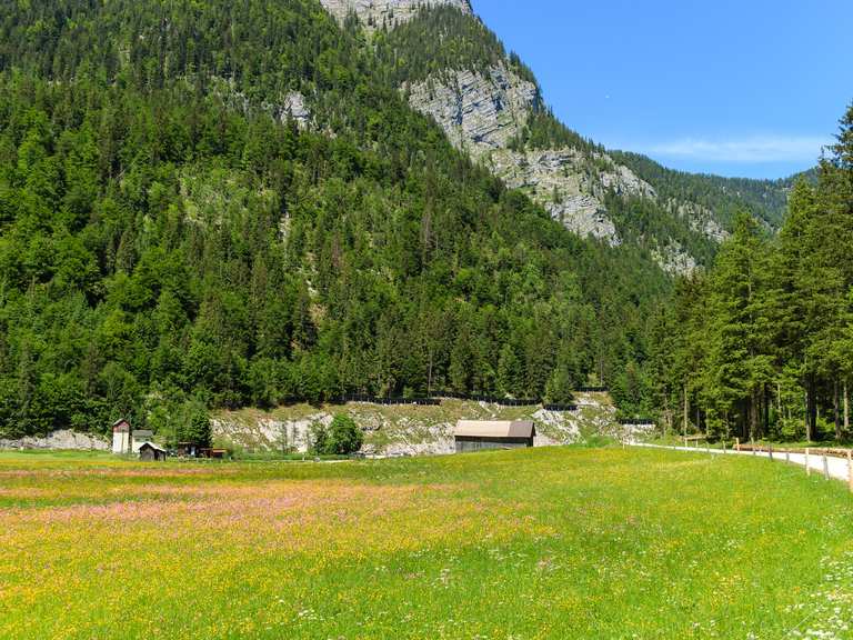 Wasserfall – Schroffe Gipfel Runde von Steeg-Gosau | Mountainbike-Tour ...