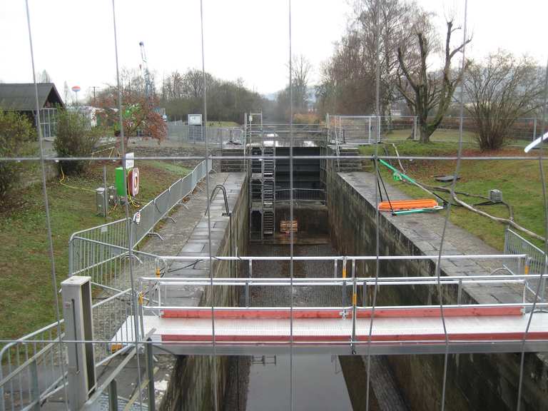 Schleuse und Wasserkraftwerk in Oberbiel - Cycle Routes and Map | Komoot