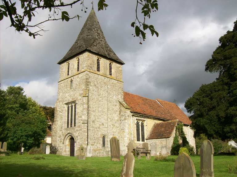 St Martin of Tours church – Thurnham Castle loop from Detling | hike ...