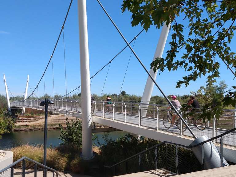 Passerelle piétons/vélo sur l'Orb - Cycle Routes and Map | Komoot